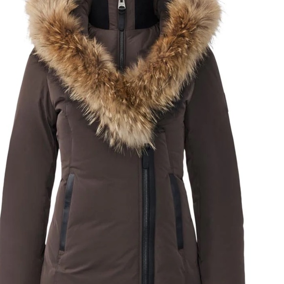 Mackage | Jackets & Coats | Mackage Brown Puffer Jacket With Fur Trim ...